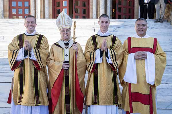 Three seminarians ordained deacons at Saint Meinrad Saint Meinrad Archabbey